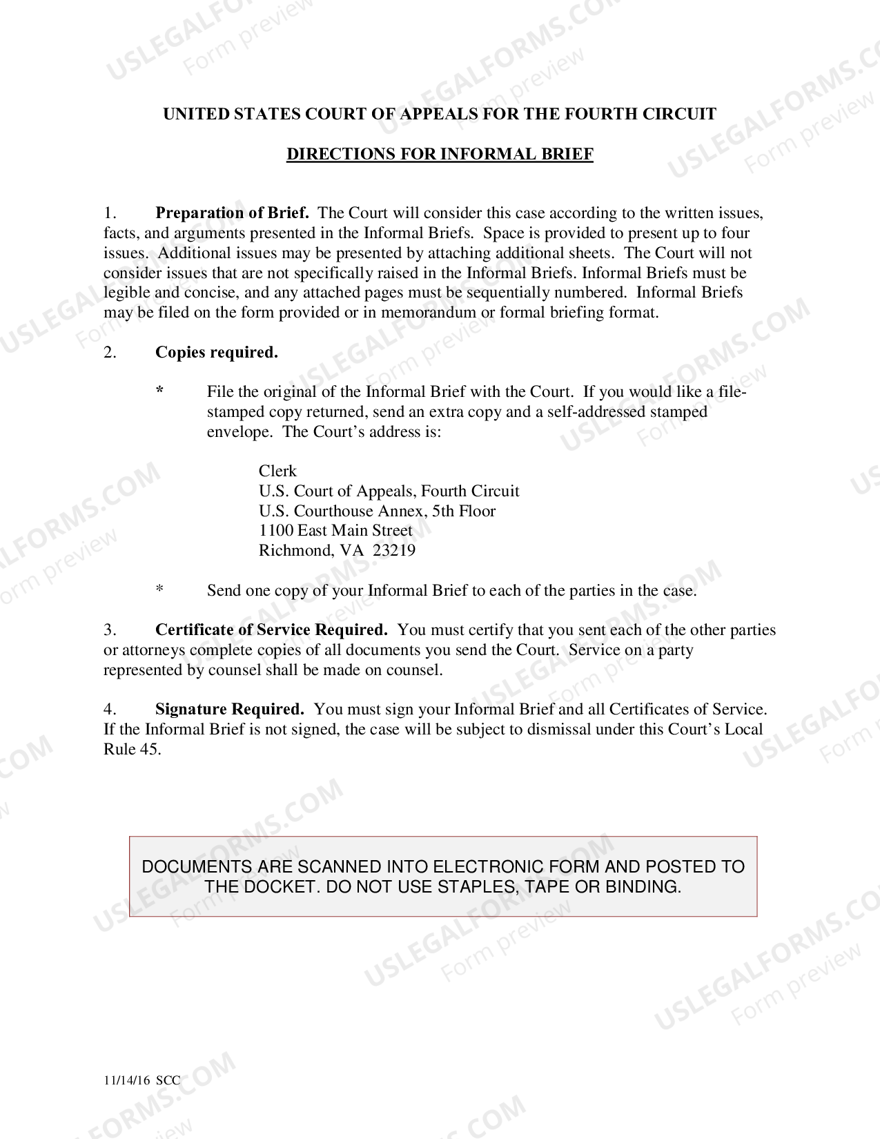 Informal Brief (Other Pro Se Cases) | US Legal Forms