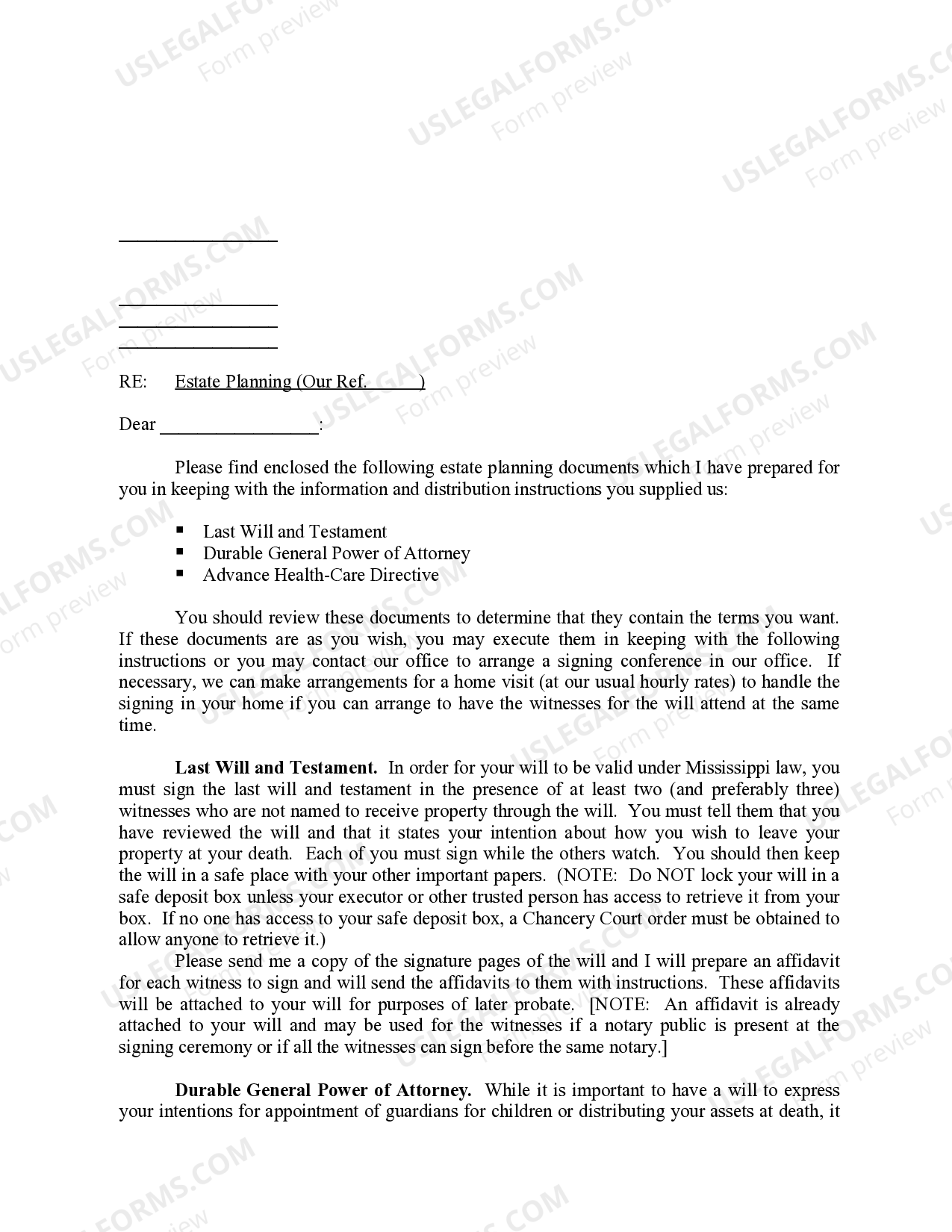 Transmittal Letter from Attorney to Client - Transmittal Letter | US ...