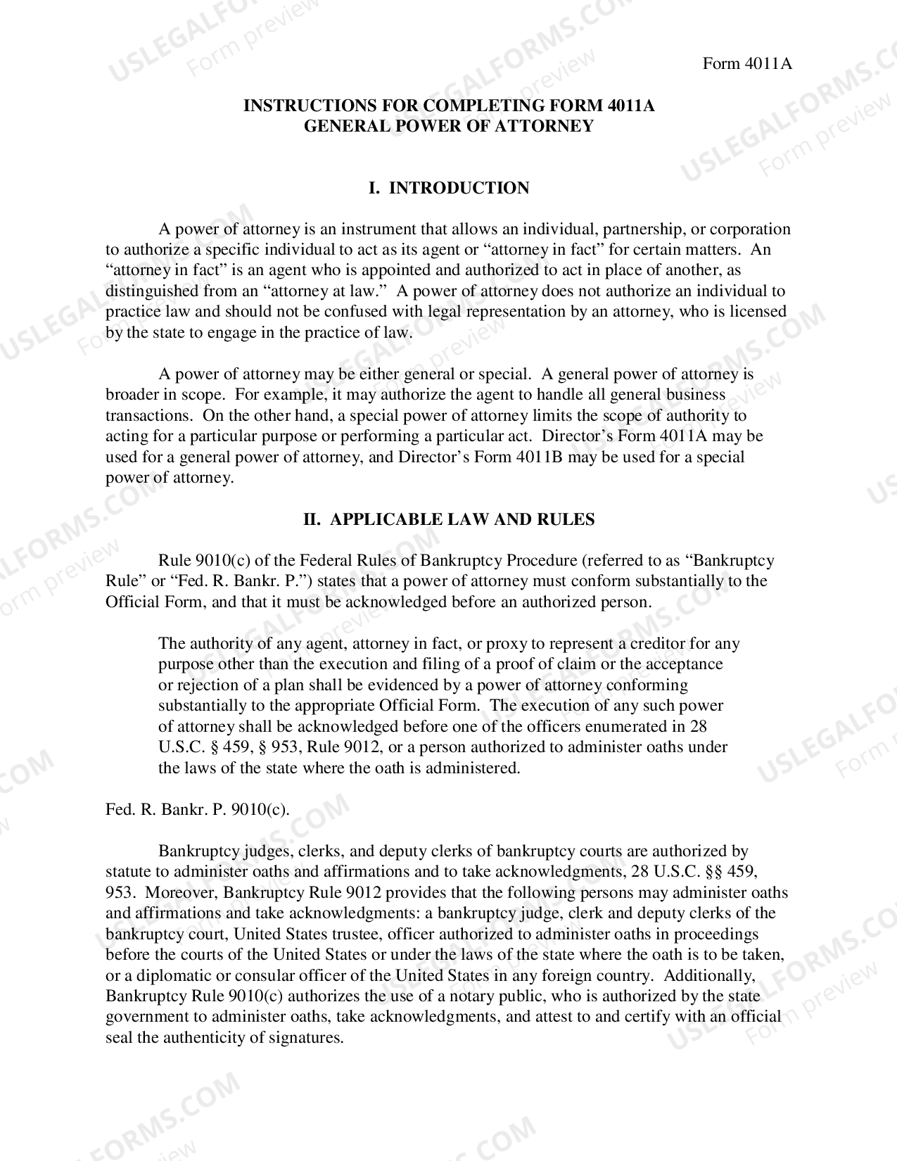 Instructions for General Power of Attorney | US Legal Forms