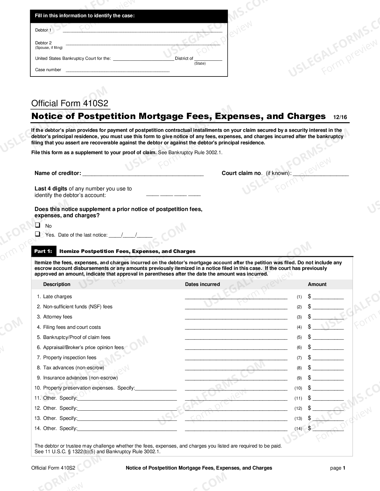 Proof of Claim, Supplement 2 | US Legal Forms