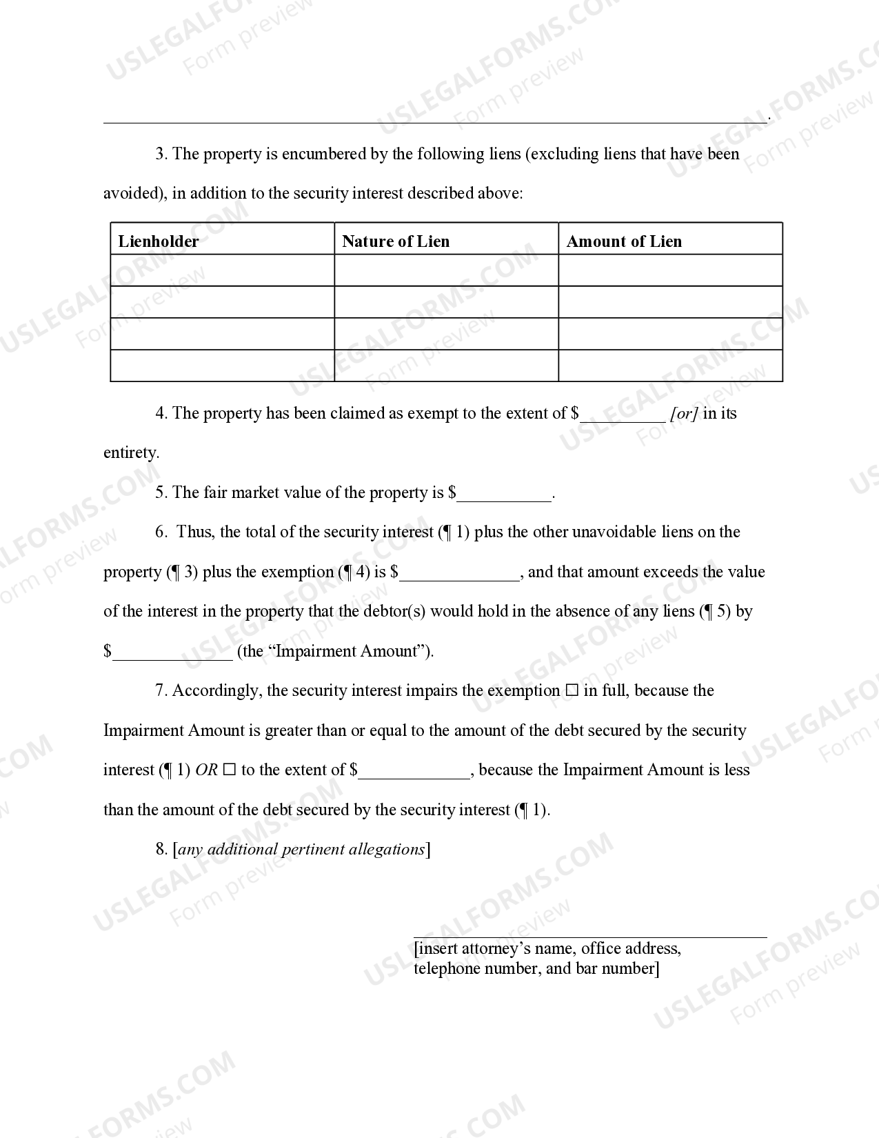 Motion to avoid nonpossessory nonpurchase-money security interest ...