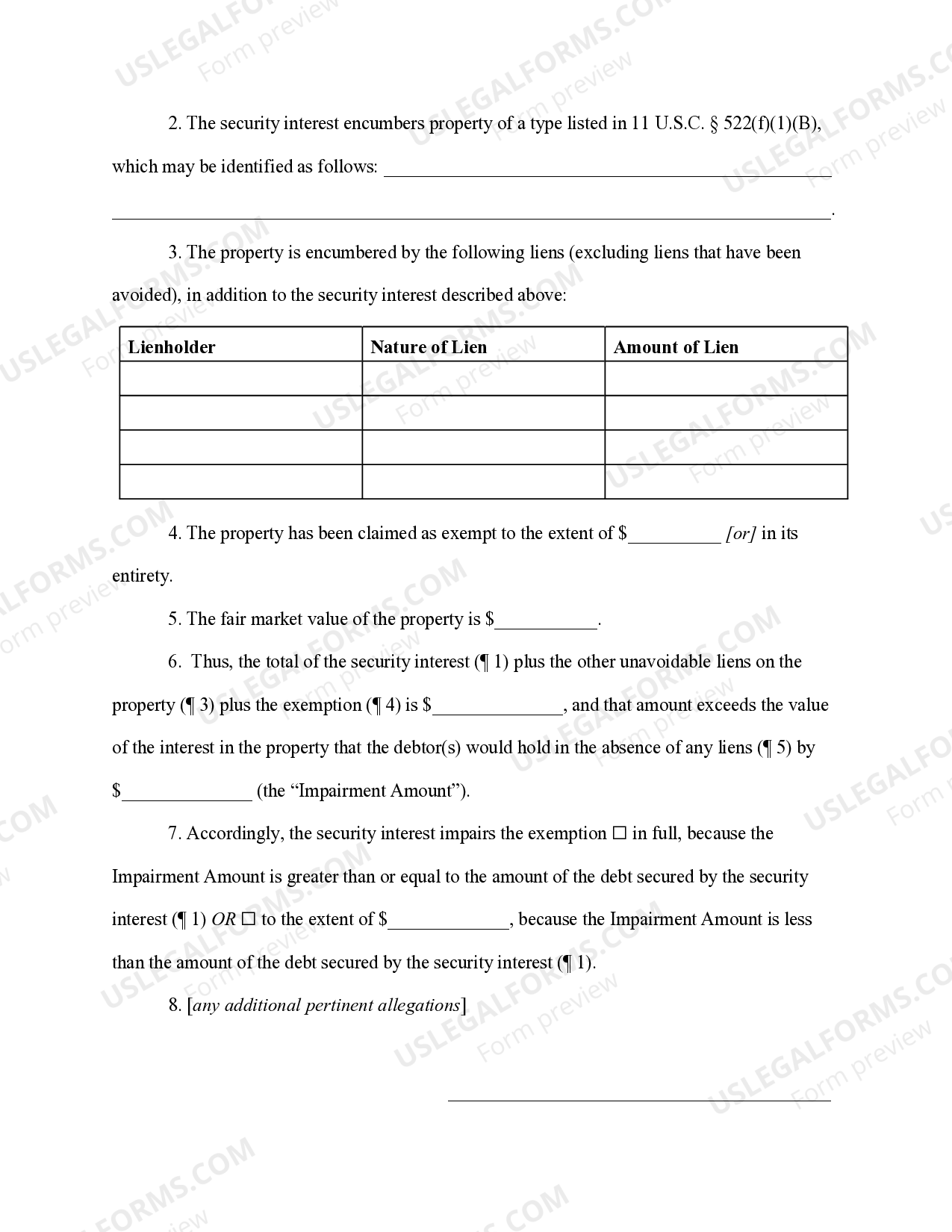 Motion to avoid nonpossessory nonpurchase-money security interest ...