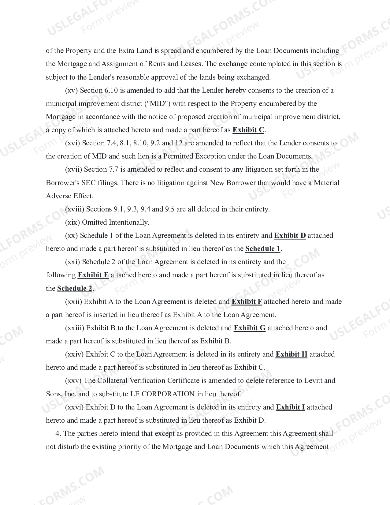 Assumption and Modification of Note and Loan Agreement | US Legal Forms
