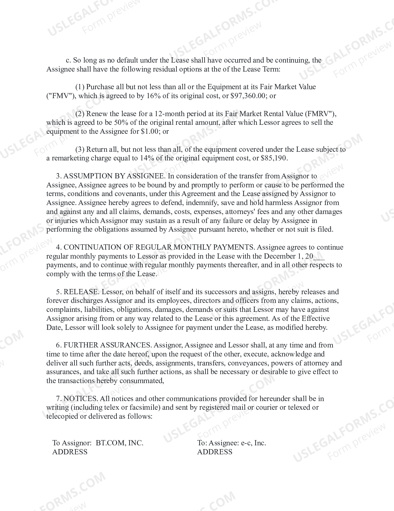 Modification, Assignment and Assumption Agreement | US Legal Forms