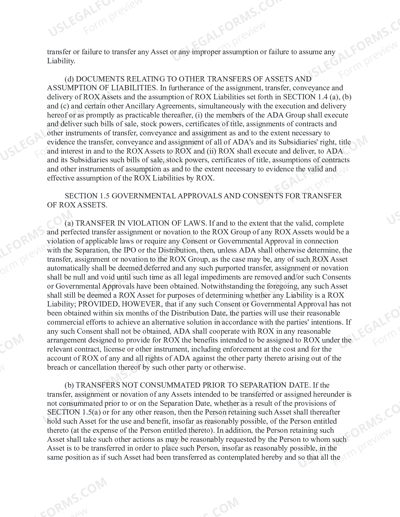 General Assignment and Assumption Agreement | US Legal Forms