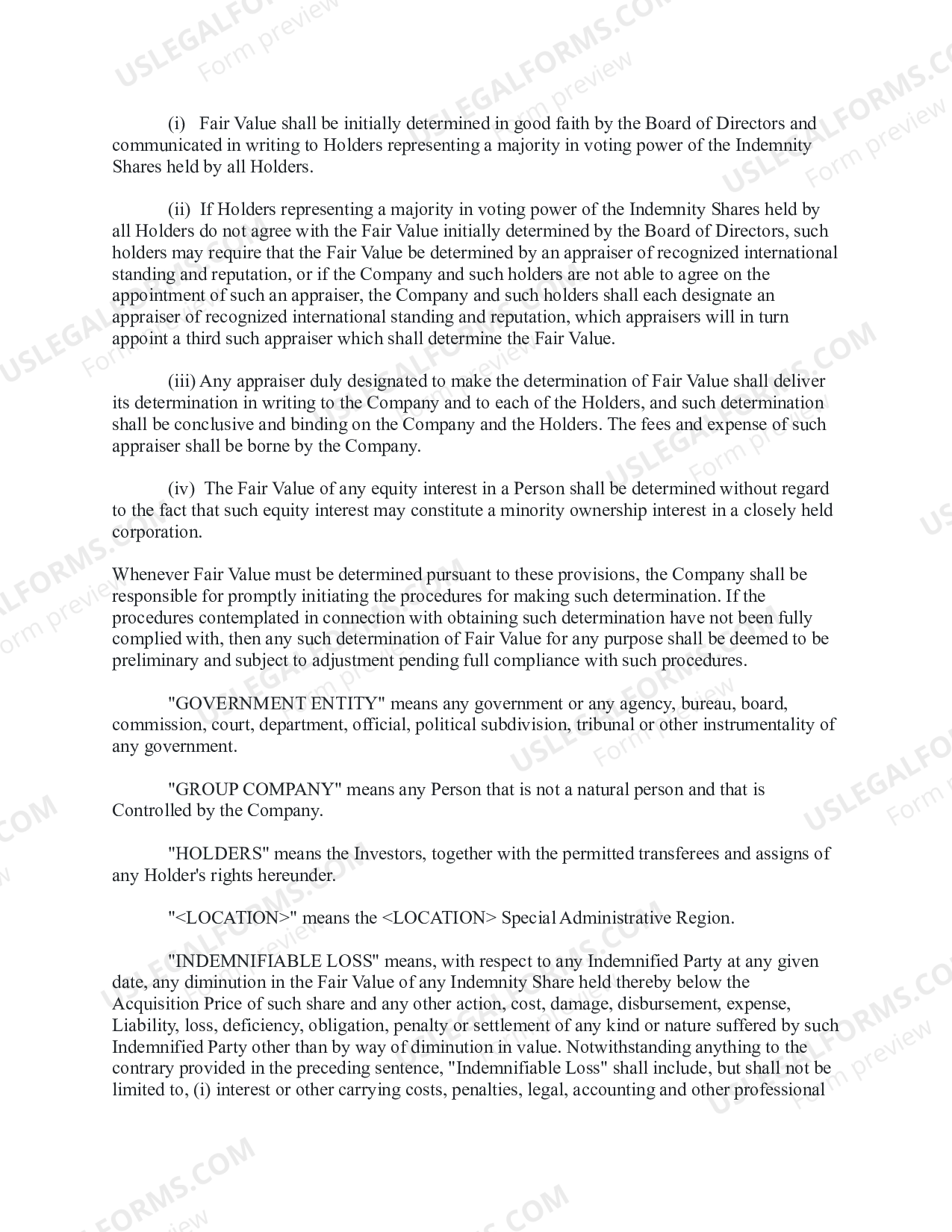 Tax Indemnity Agreement - Tax Indemnification Agreement | US Legal Forms