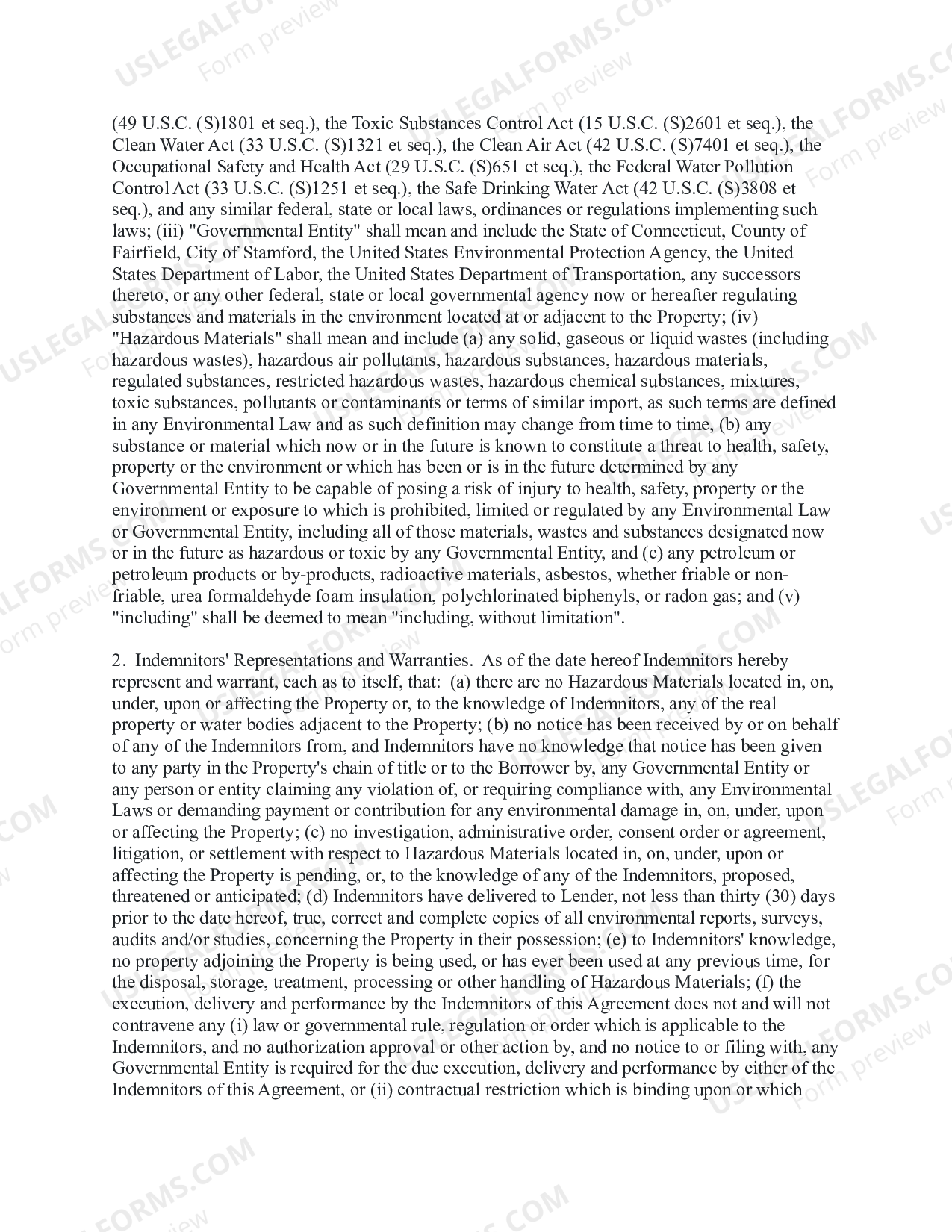 Environmental Indemnity Agreement | US Legal Forms