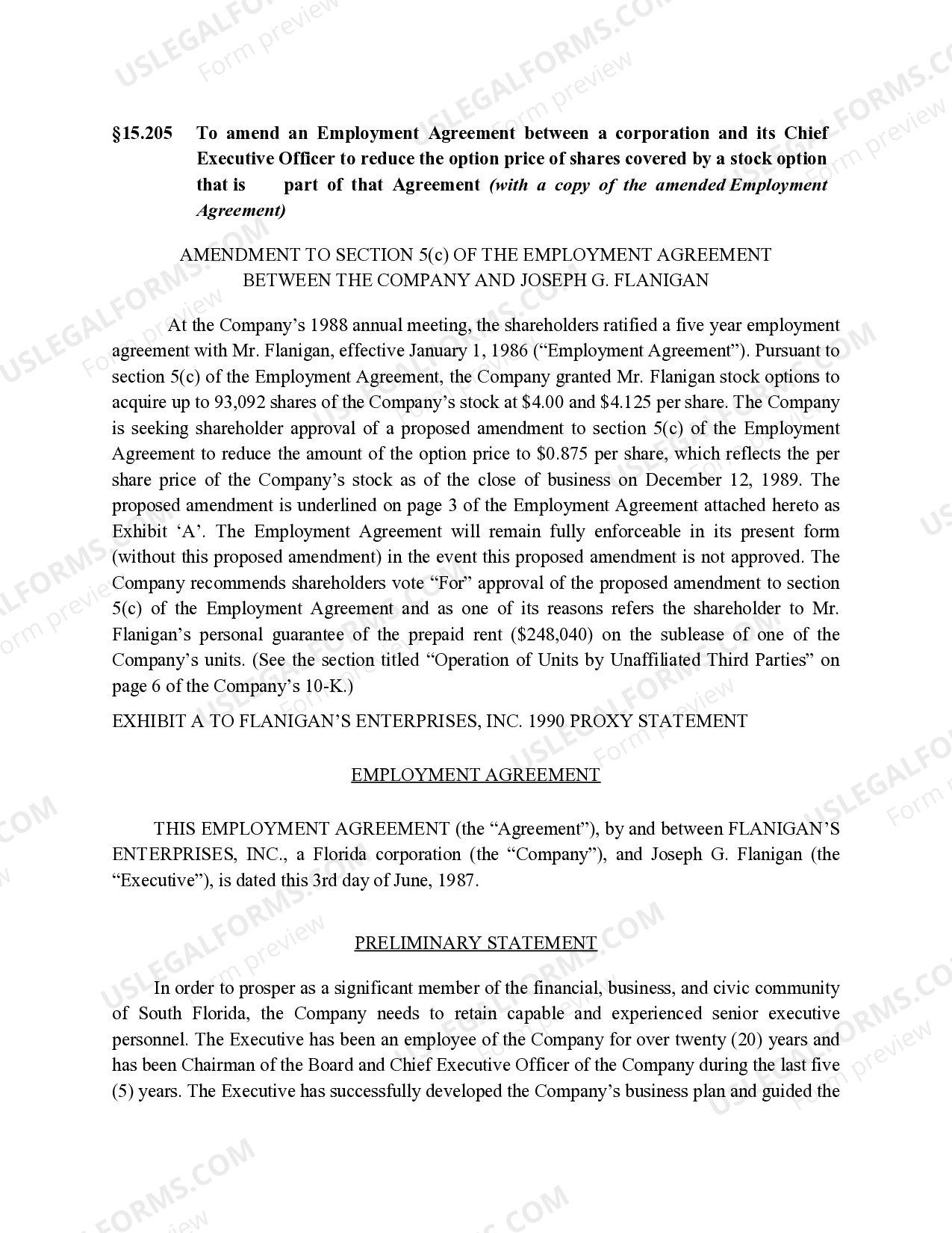 Amendment Template For Employment Contract | US Legal Forms