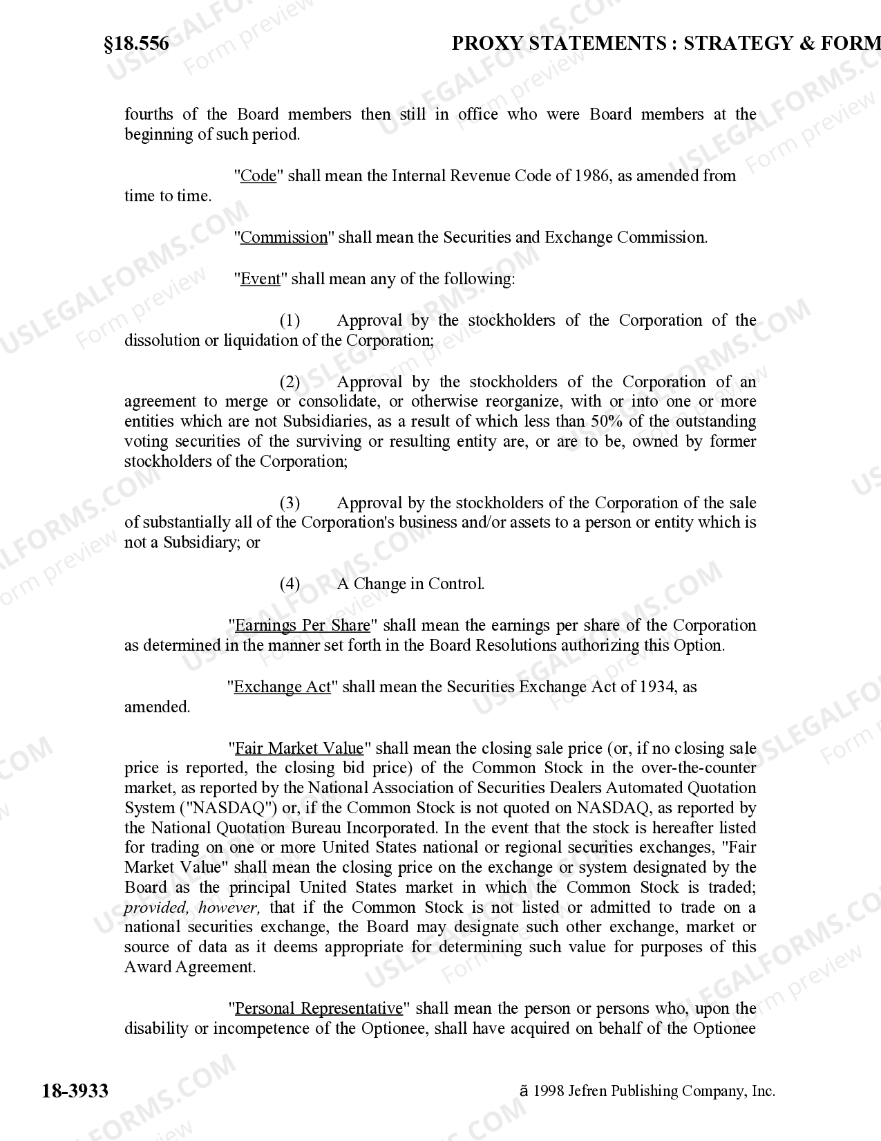 Award Agreement Contract Form | US Legal Forms