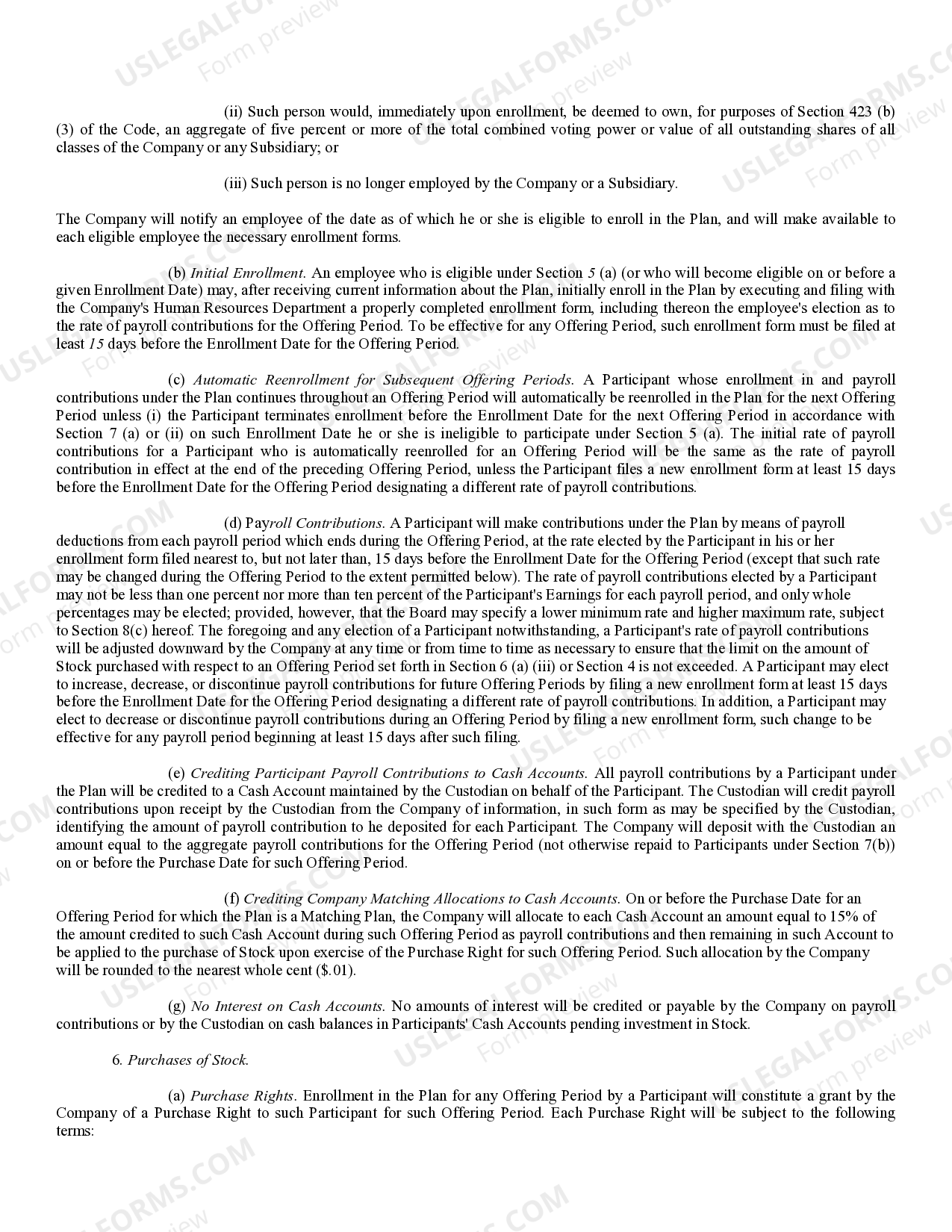 Employee Stock Purchase Plan of Charming Shoppes, Inc. | US Legal Forms