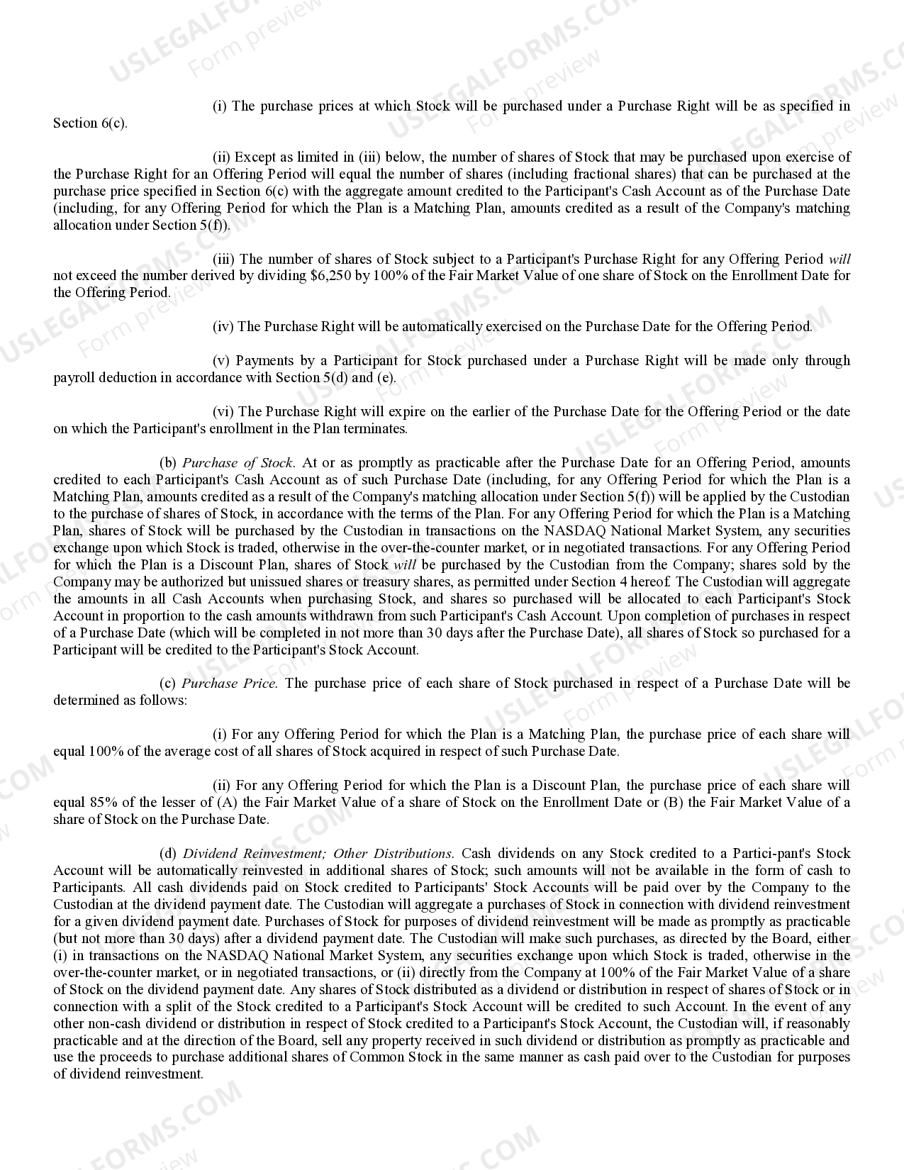 Employee Stock Purchase Plan of Charming Shoppes, Inc. | US Legal Forms