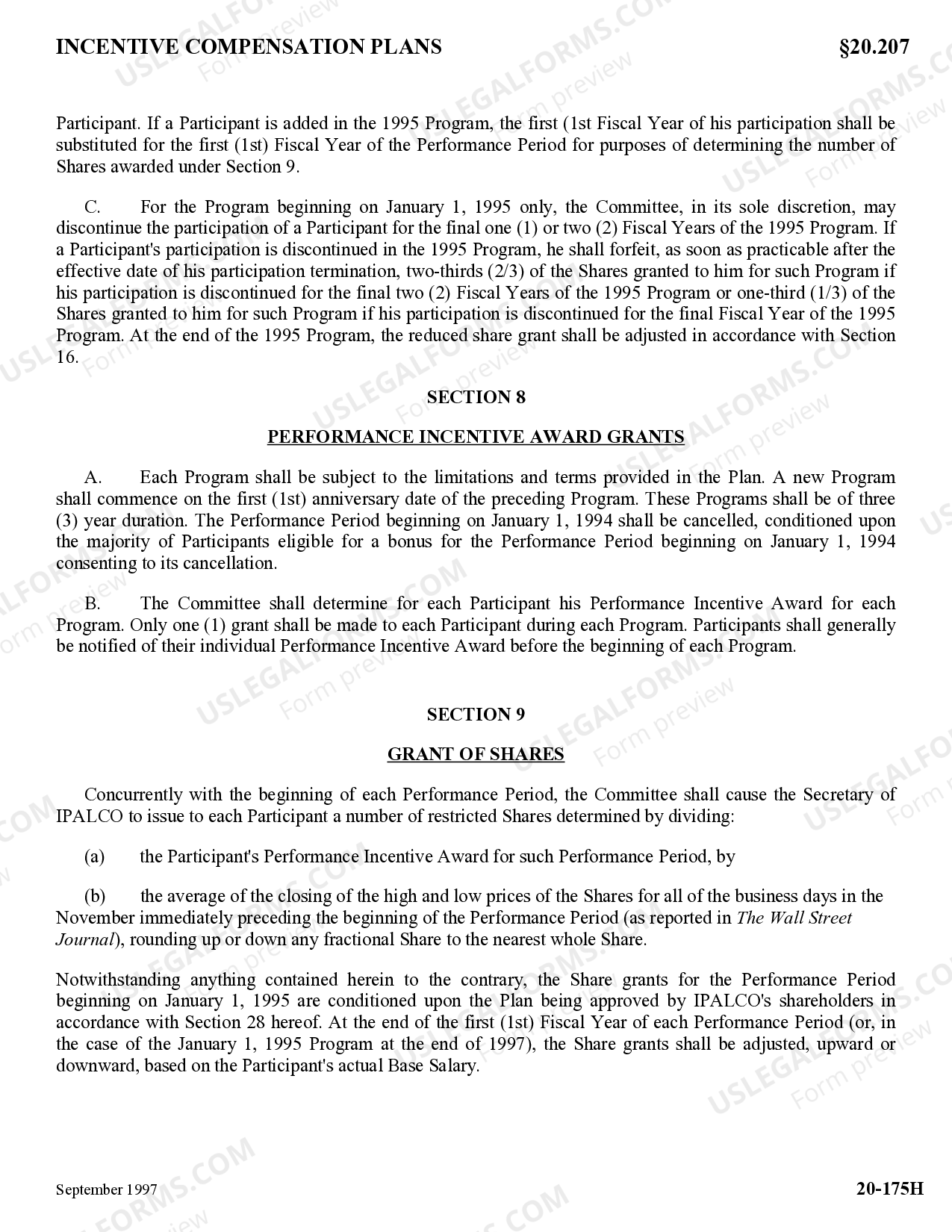 Long Term Performance and Restricted Stock Incentive Plan of Ipalco ...