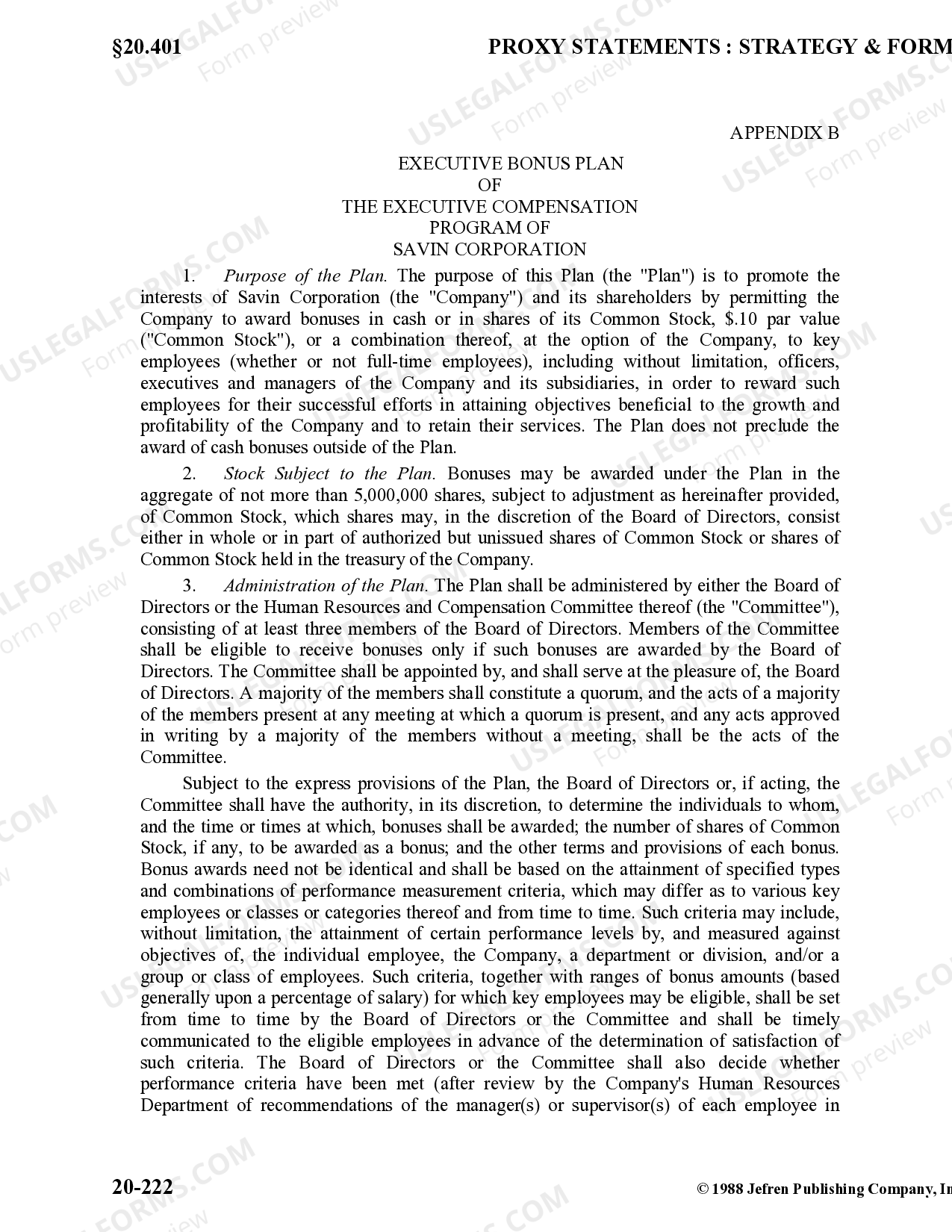 Executive Bonus Plan - Bonus Plan | US Legal Forms