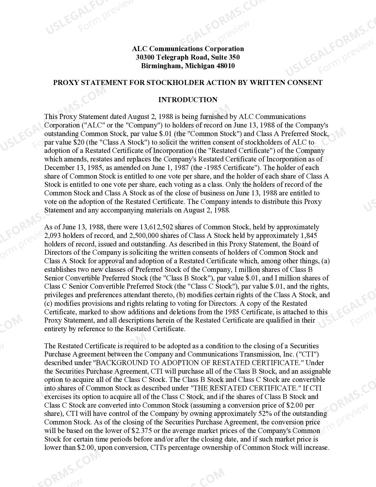 Proxy Stockholder Form For Hoa Meeting | US Legal Forms