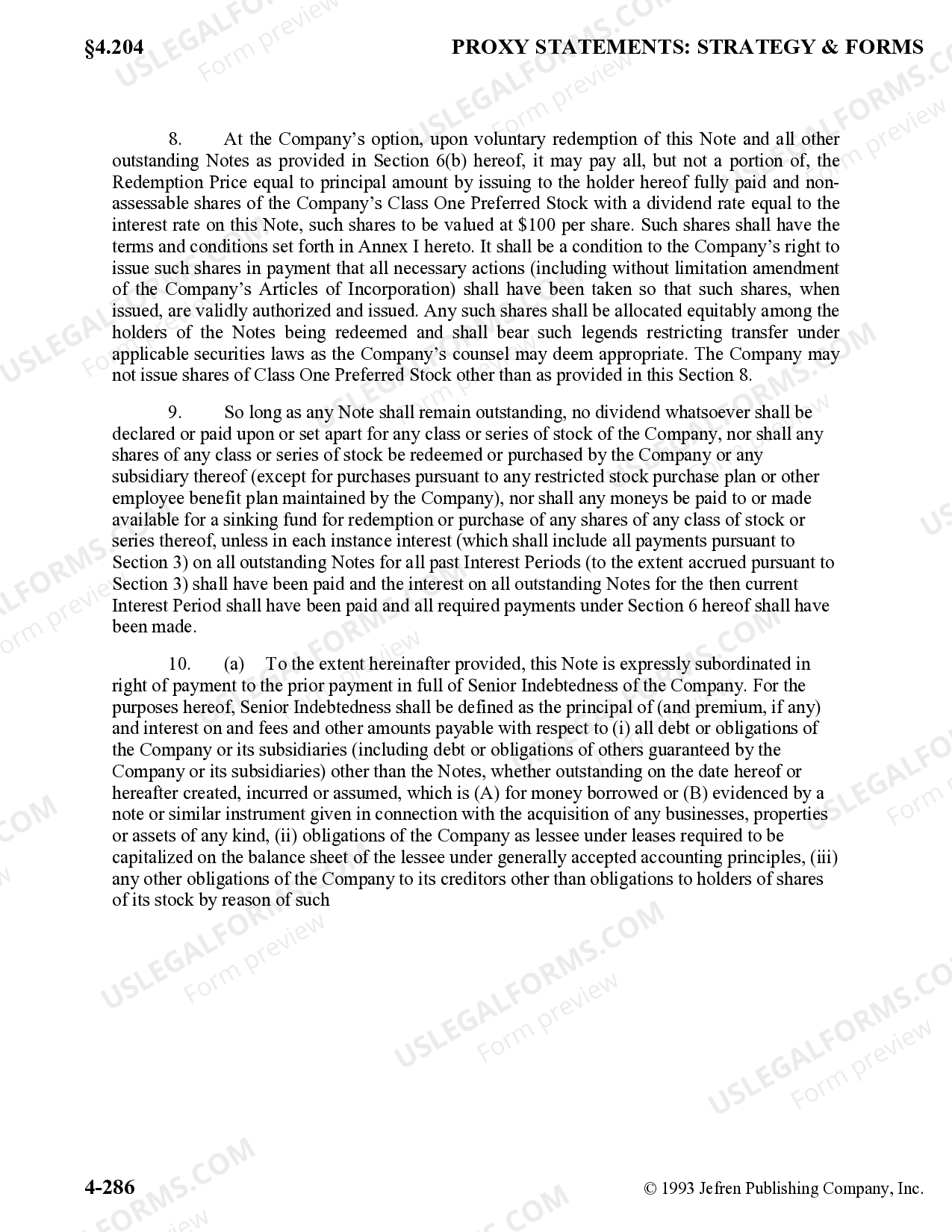 Form of Note | US Legal Forms