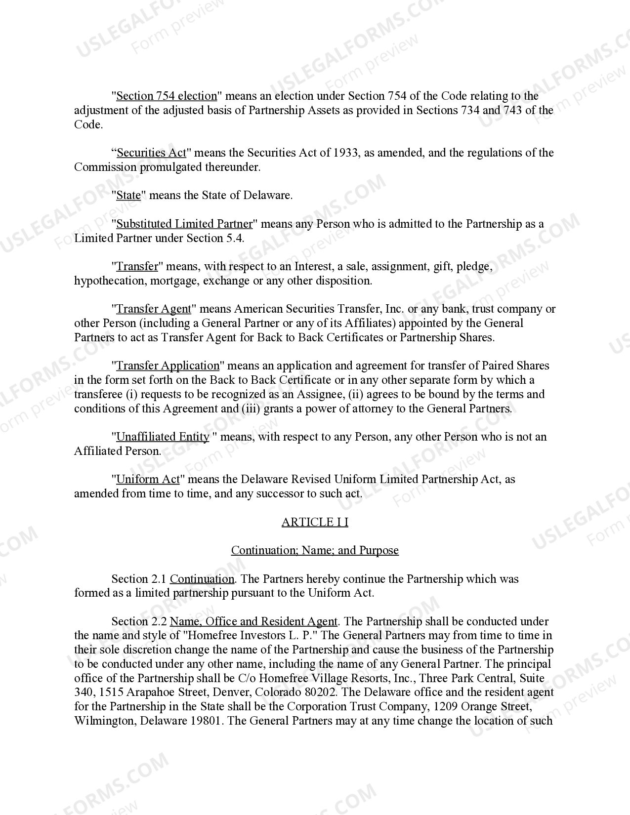 Amended and Restated Agreement of Limited Partnership - Amended ...