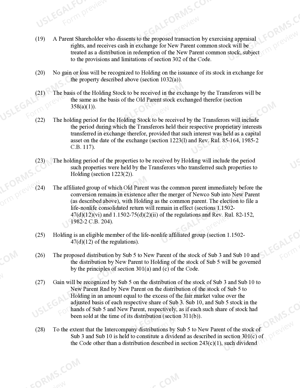 Internal Revenue Service Ruling Letter | US Legal Forms