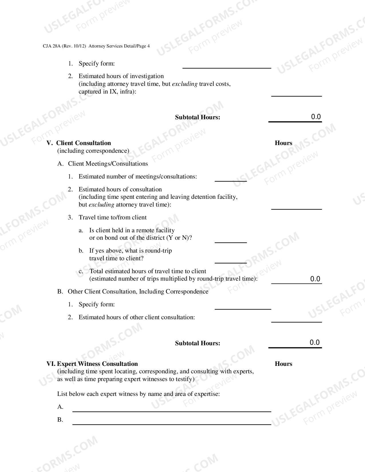 Attorney Services Detailed Budget Worksheet for Non-capital ...