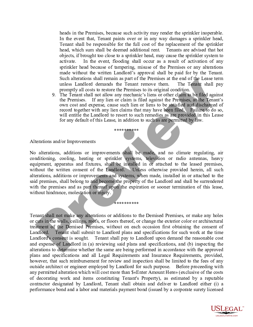 Clauses preventing Alterations and-or Improvements to Property | US ... Clauses preventing Alterations and-or Improvements to Property | US ...