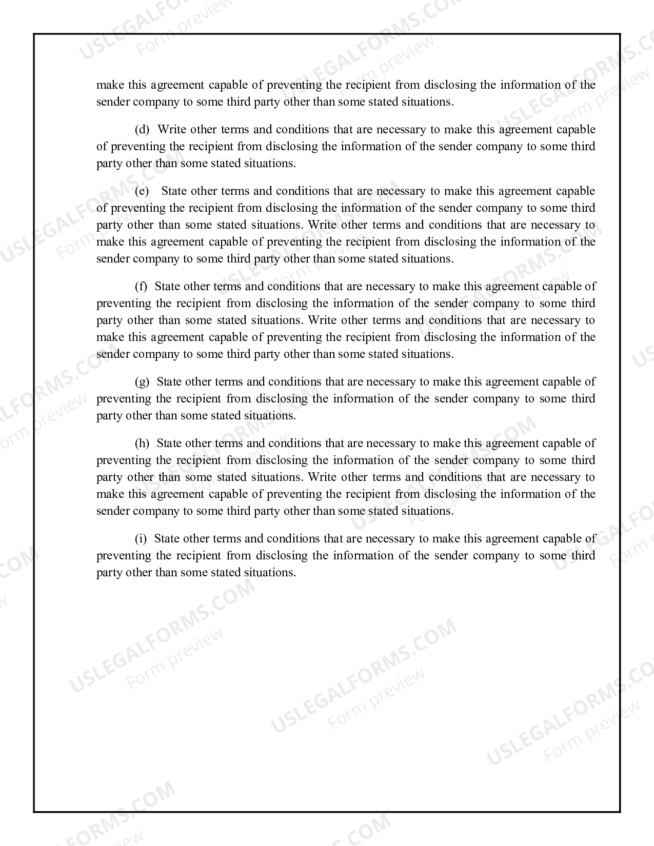 Non-Disclosure Agreement between Disclosing and Receiving Parties | US ...