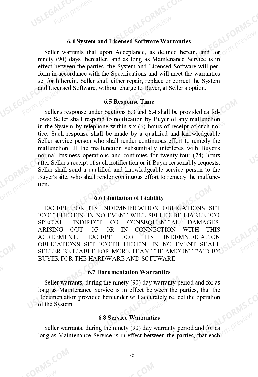 Turnkey Hardware and Software Agreement | US Legal Forms