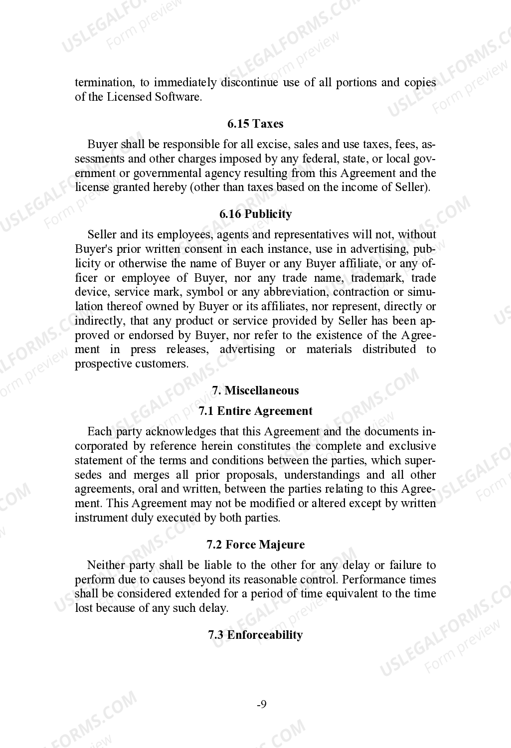 Turnkey Hardware and Software Agreement | US Legal Forms