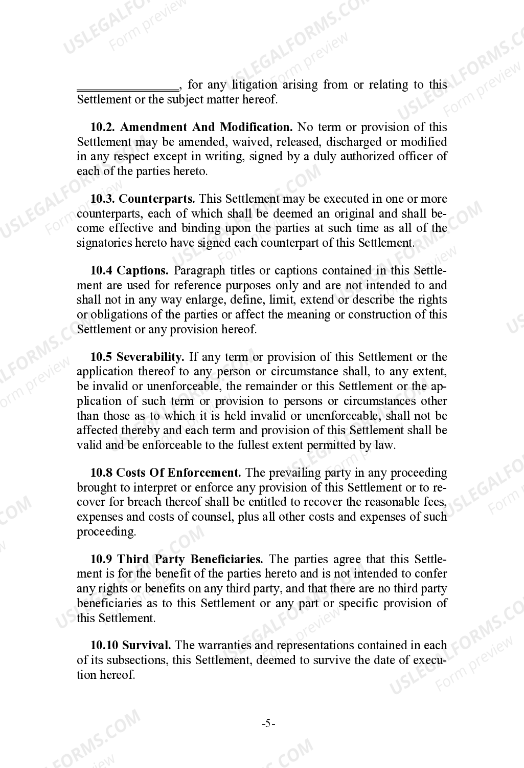 Mutual Agreement For Dispute Resolution | US Legal Forms