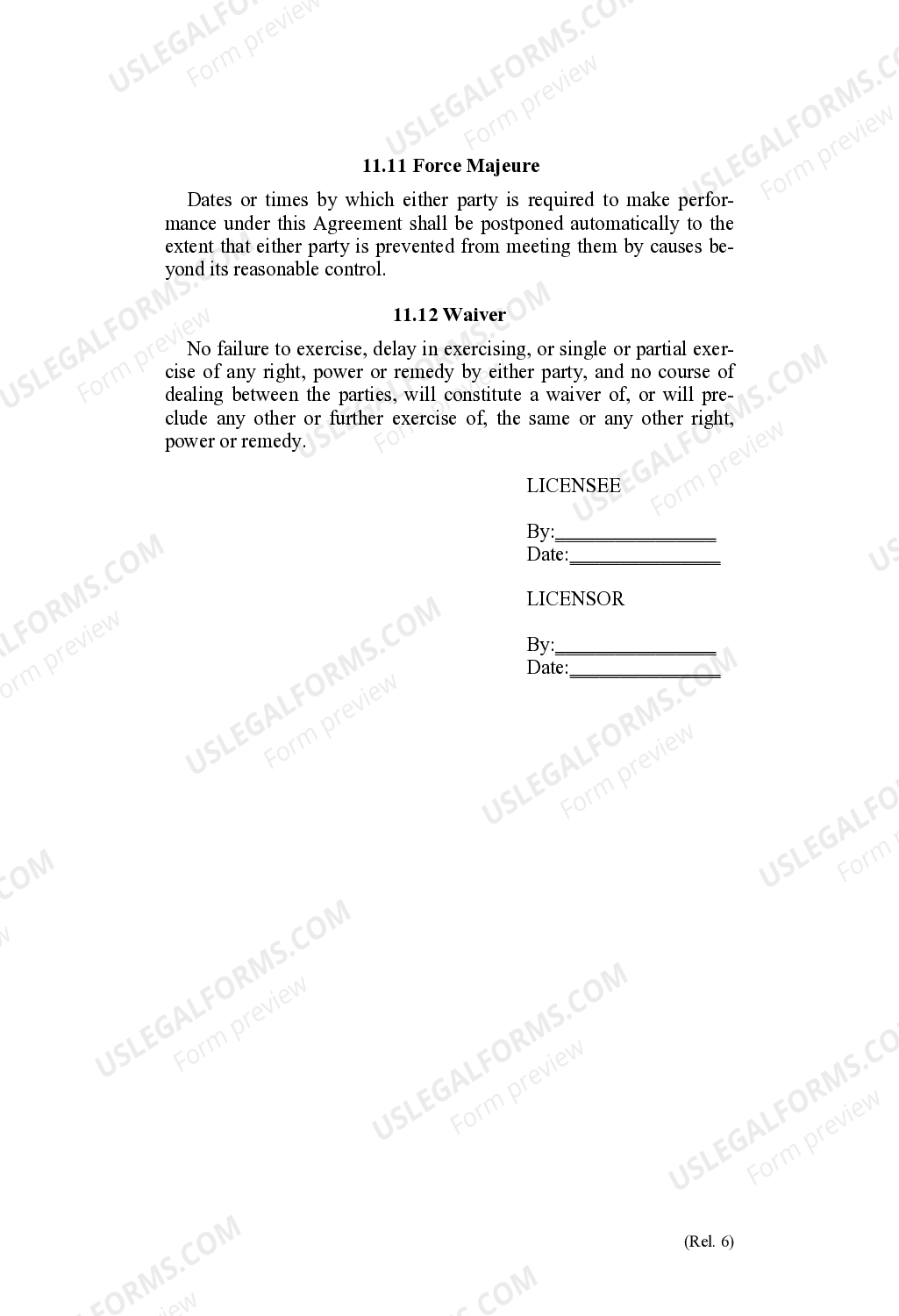 Interim License Agreement | US Legal Forms
