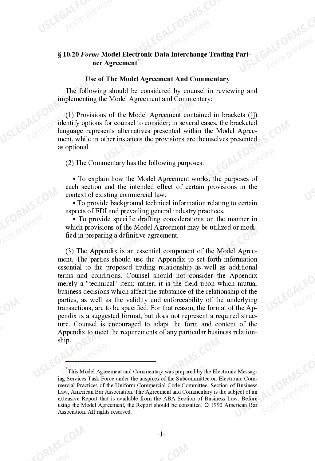 Model Electronic Data Interchange Trading Partner Agreement - Data ...