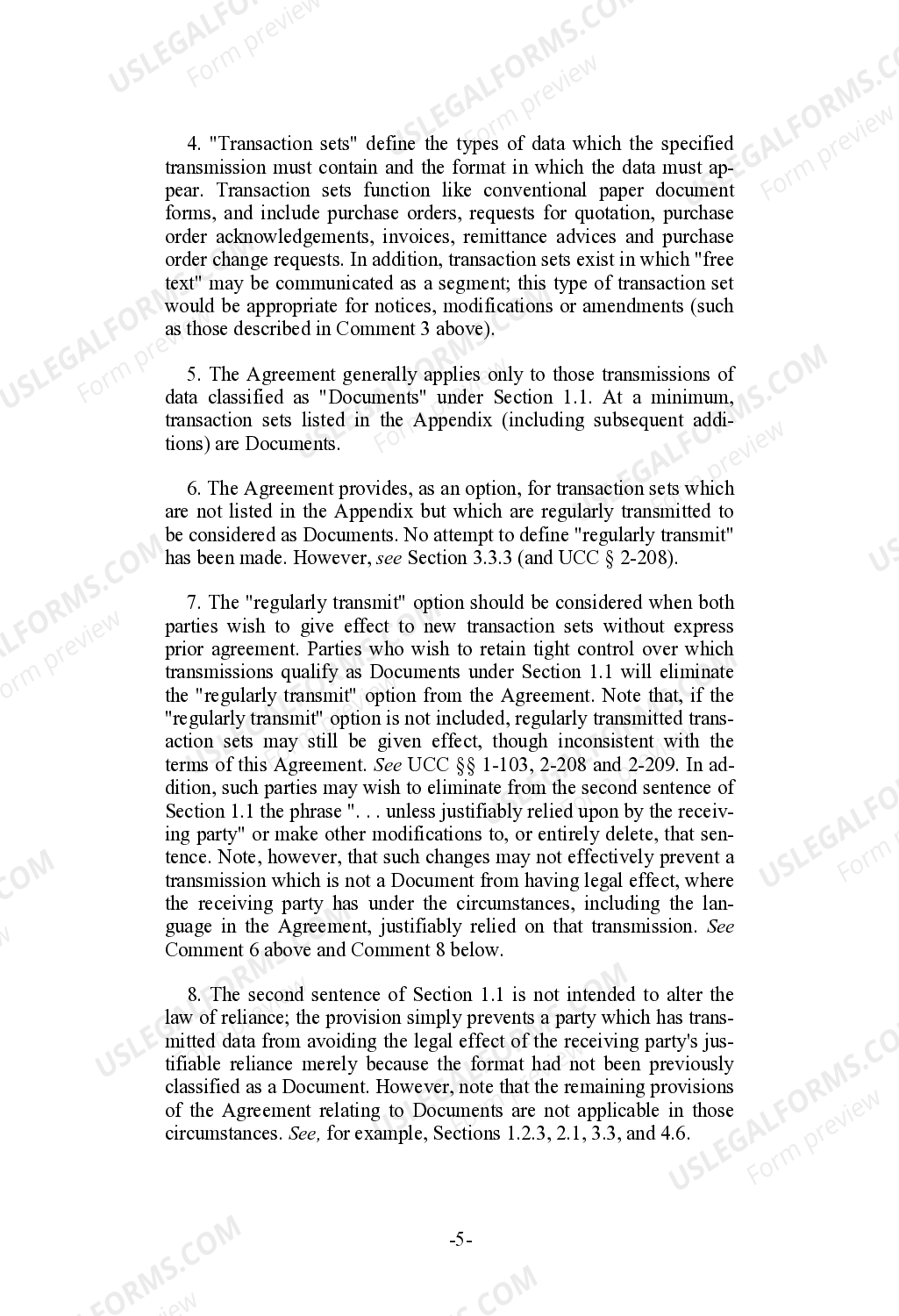 Data Interchange Agreement With Examples | US Legal Forms