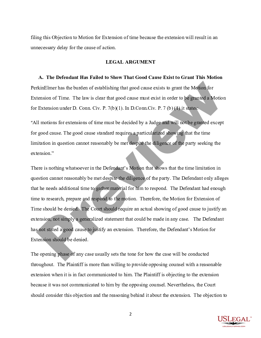 Plaintiff's Objection to Extension on Motion for Summary Judgment | US ... Plaintiff's Objection to Extension on Motion for Summary Judgment | US ...