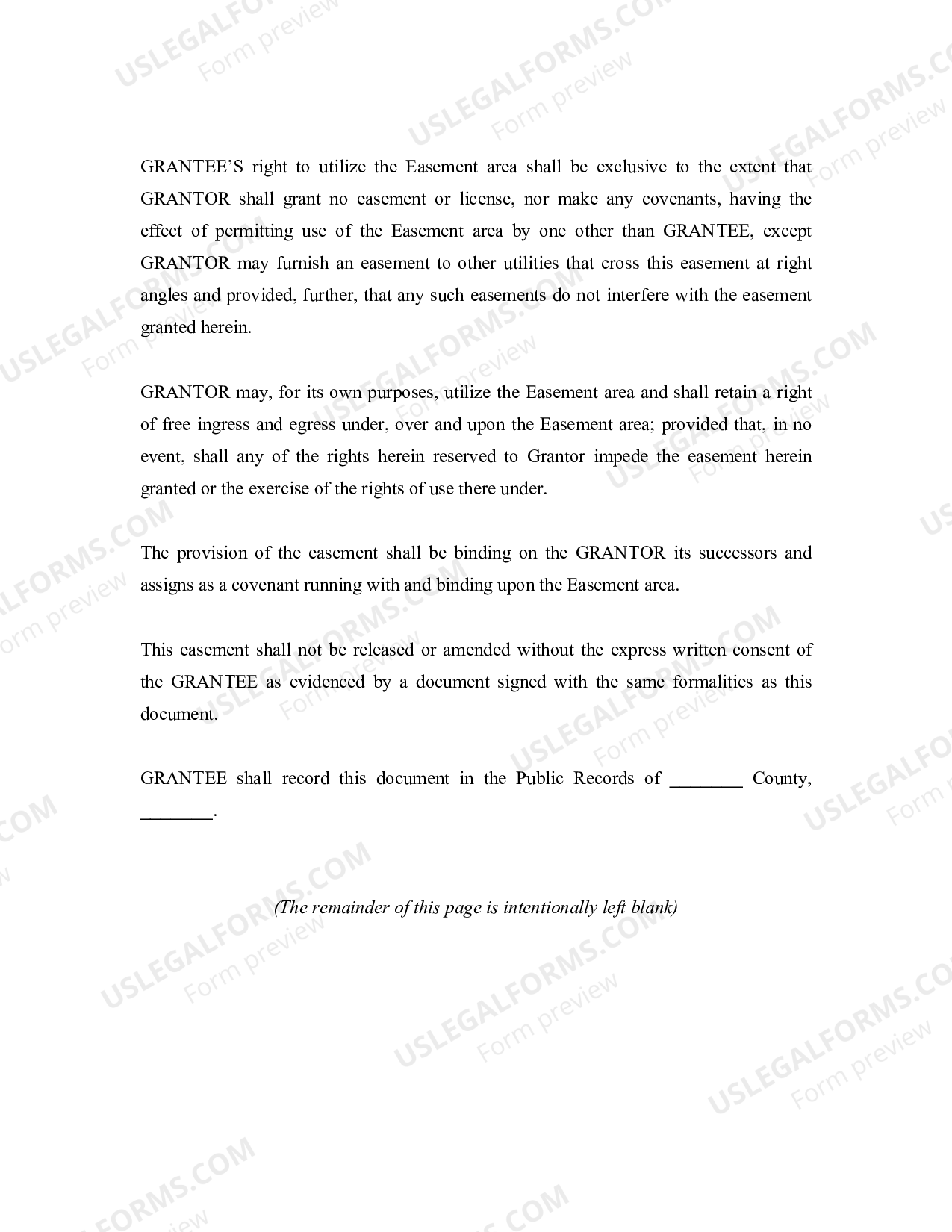 Easement Dedication | US Legal Forms