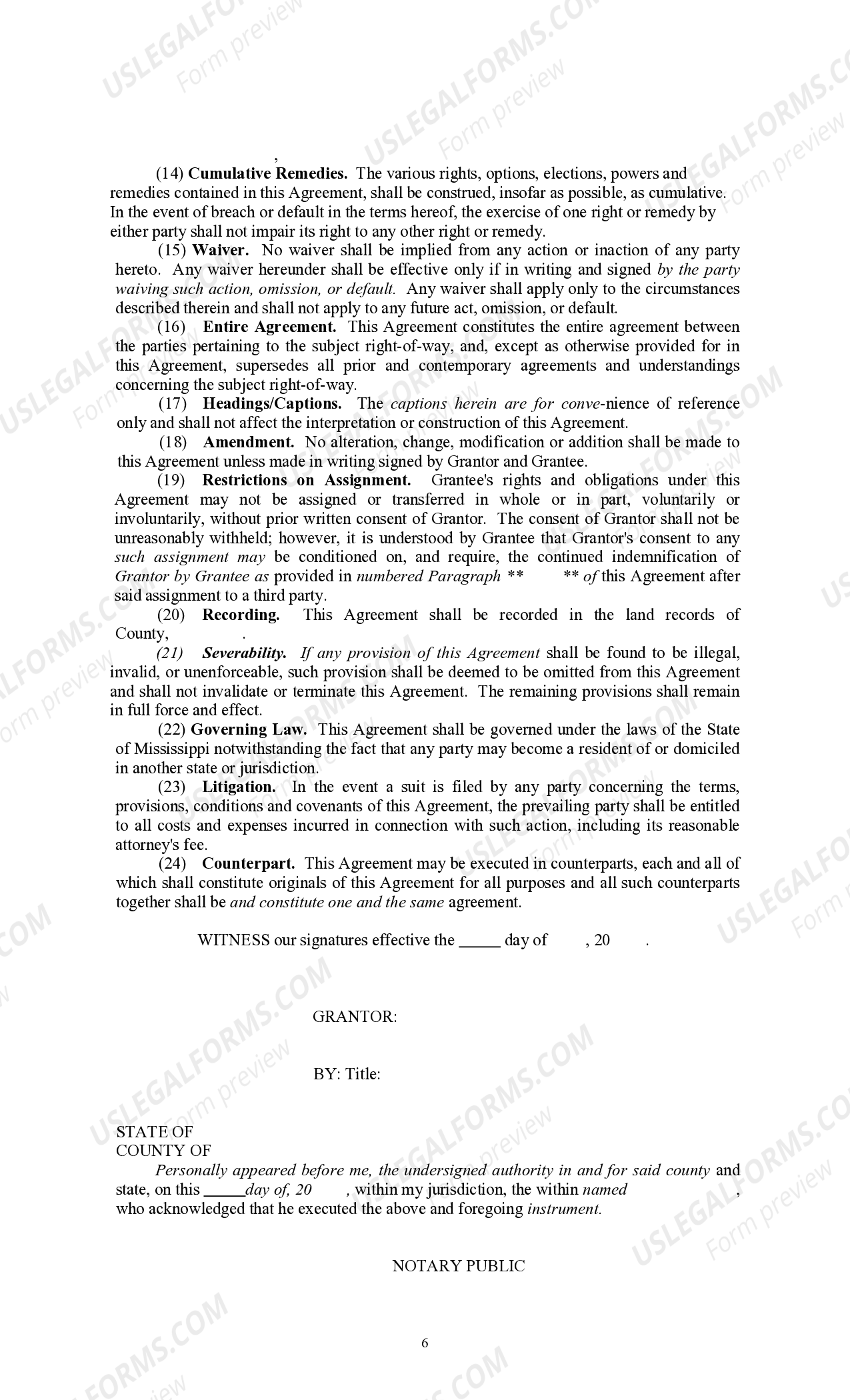 Right Of Way Easement Meaning | US Legal Forms