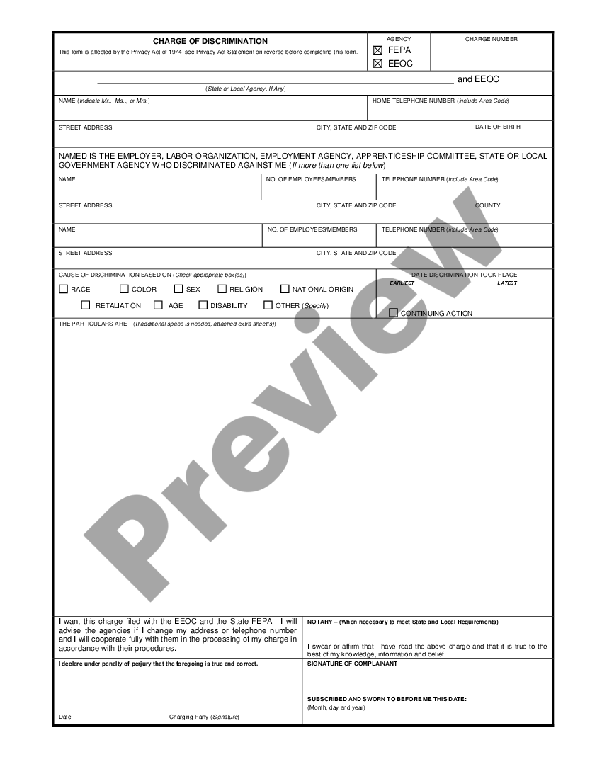 Collin Texas Charge Of Discrimination Sample Eeoc Charge Of