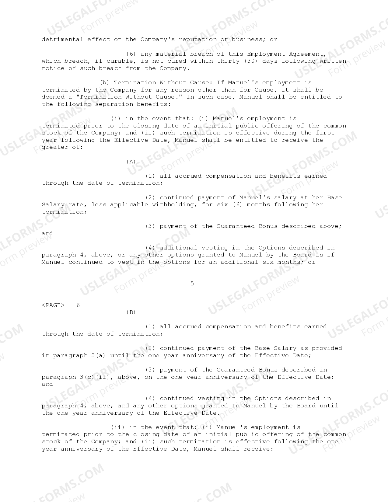 Sample Employment Agreement between Telocity, Inc - President Chief ...