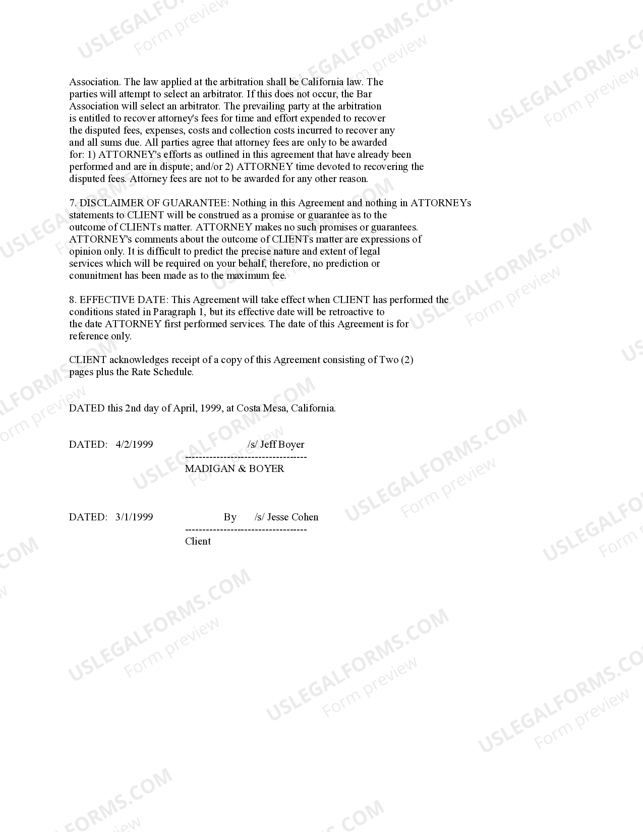 Retainer Agreement For Expert Witness | US Legal Forms