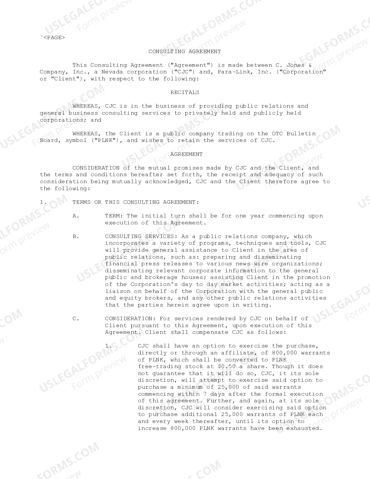 Public Relations Agreement Template