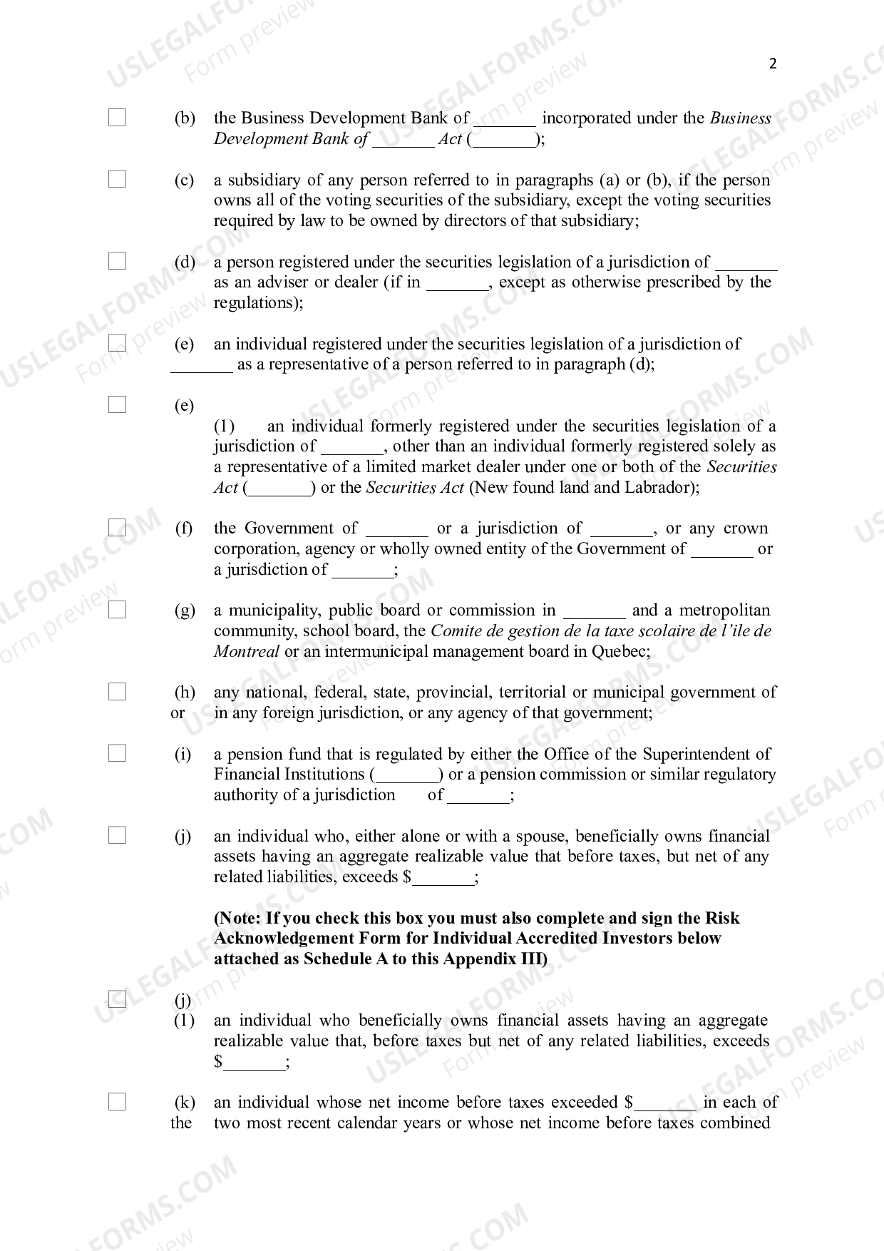 Accredited Investor Status Certificate | US Legal Forms