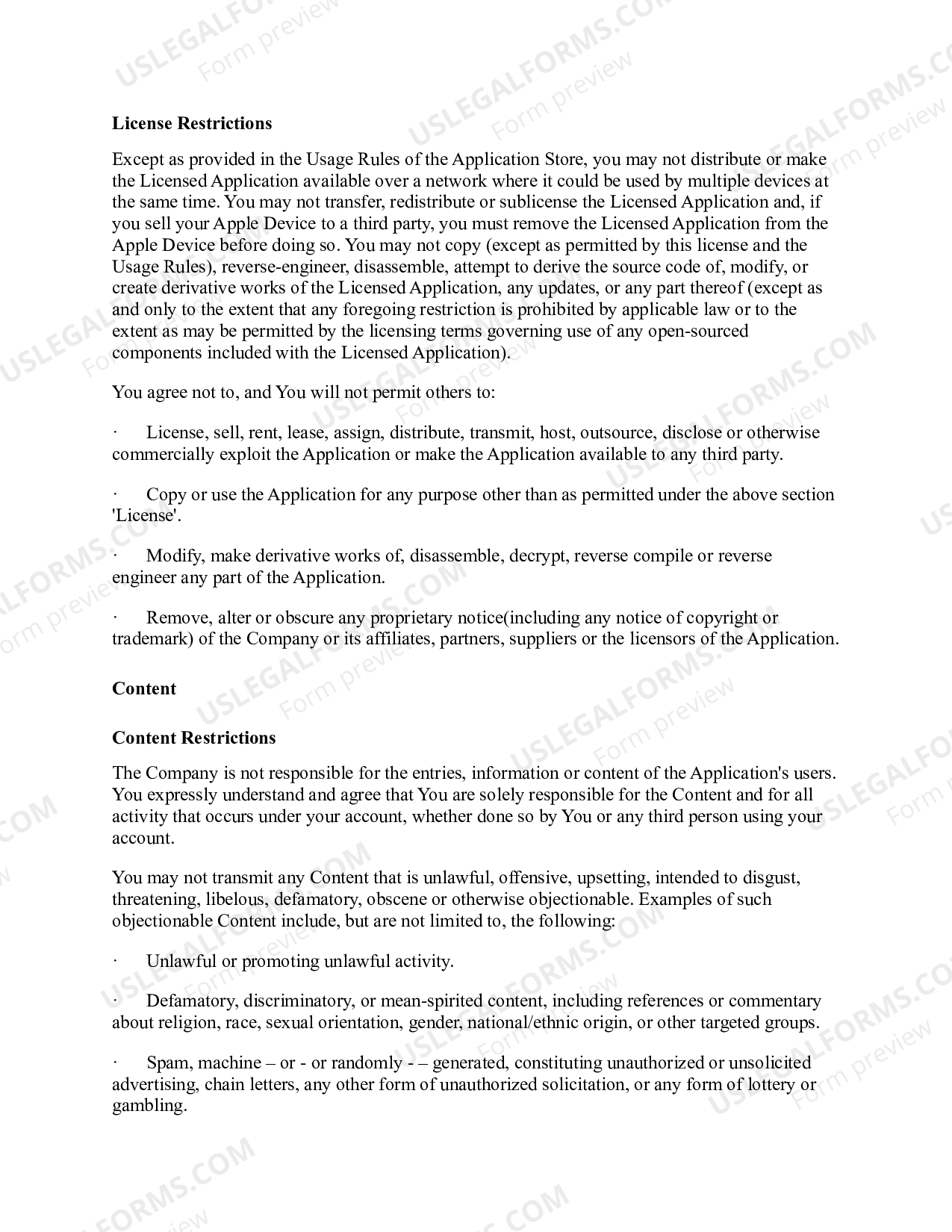 EULA - End User License Agreement | US Legal Forms