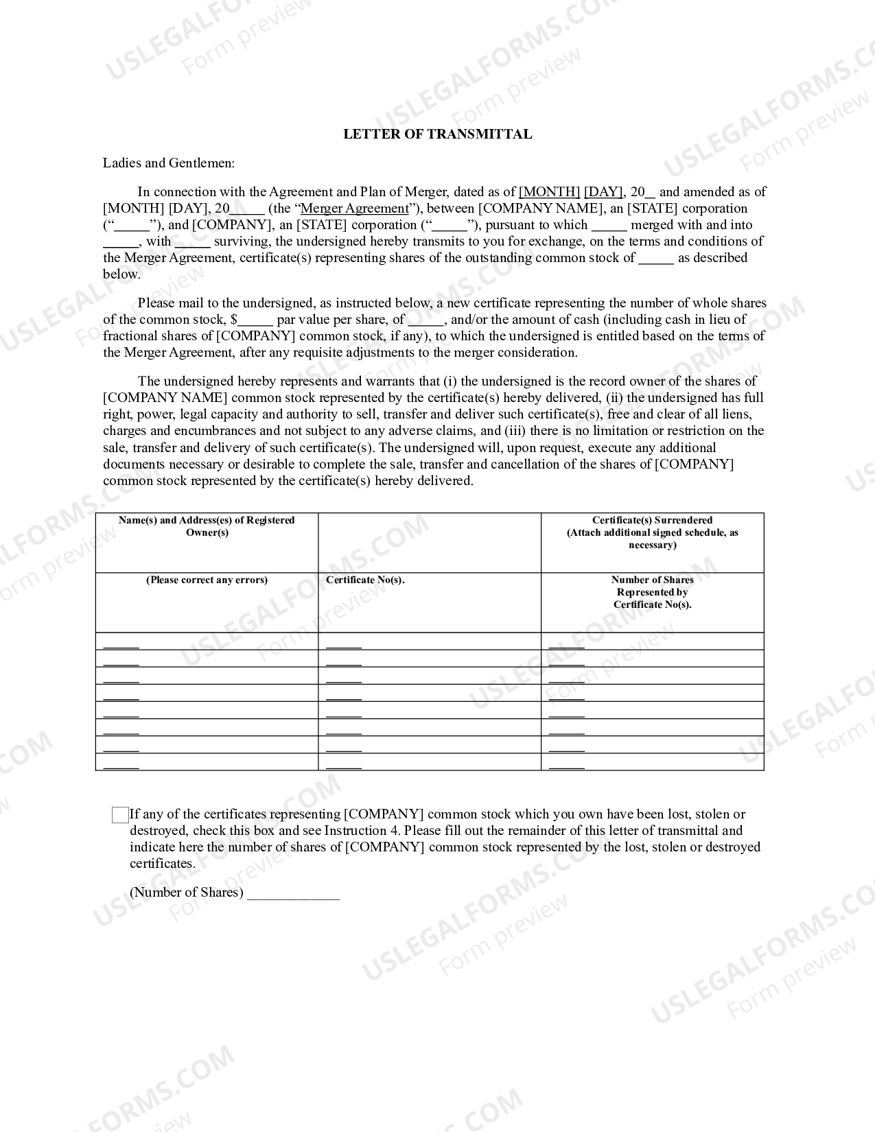 Letter of Transmittal - Letter Of Sample | US Legal Forms
