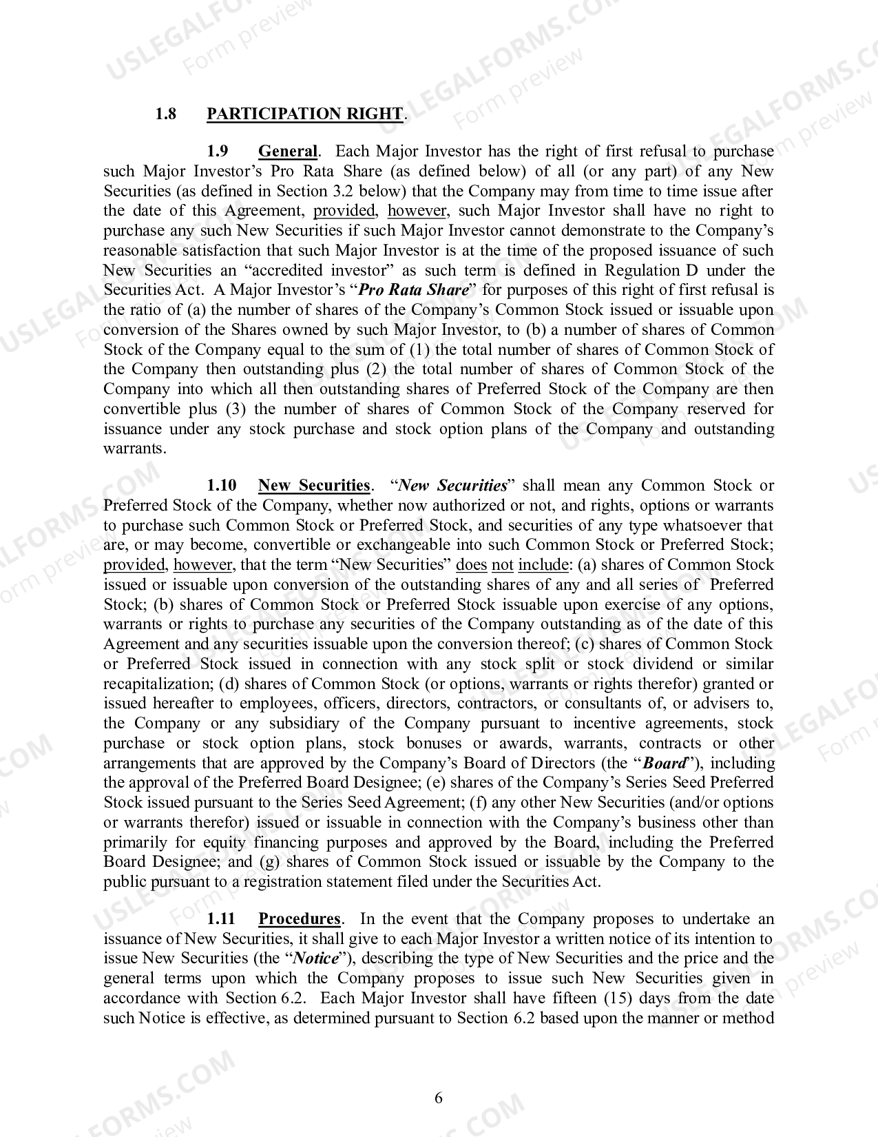 Investors Rights Agreement | US Legal Forms
