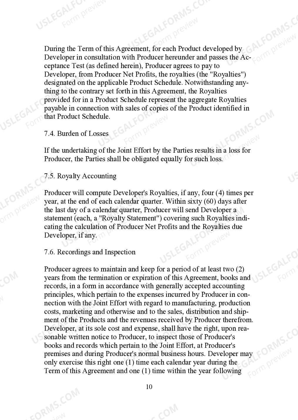 Master Joint Development Agreement | US Legal Forms