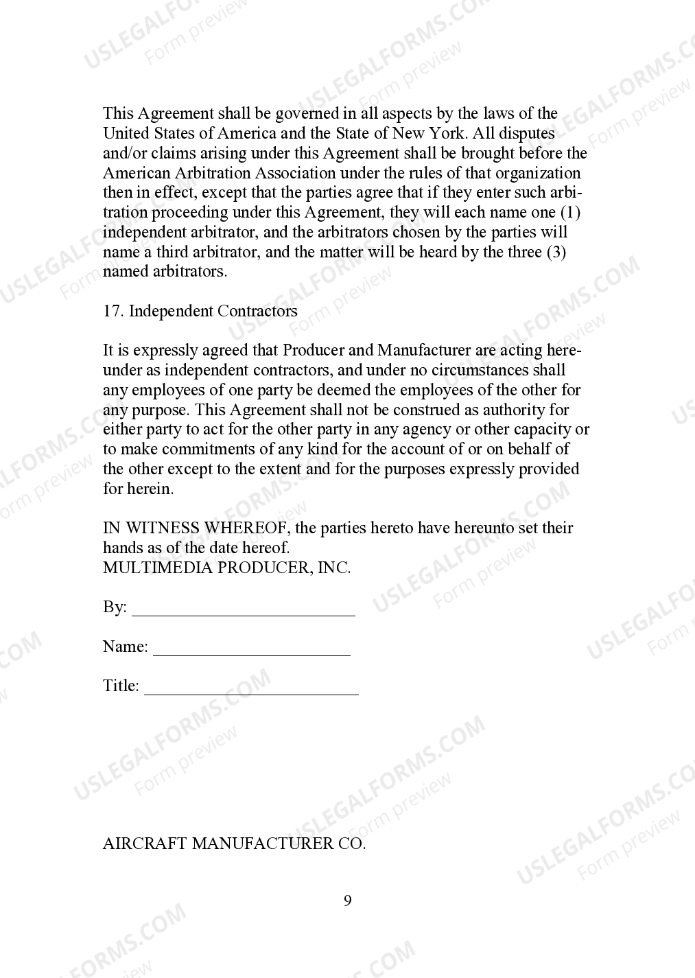 Subject Matter Of The Agreement For Amicable Settlement | US Legal Forms