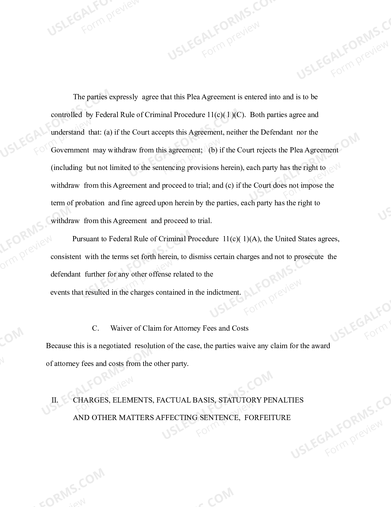 Plea Agreement of Corporation charged with Conspiracy and Wire Fraud ...