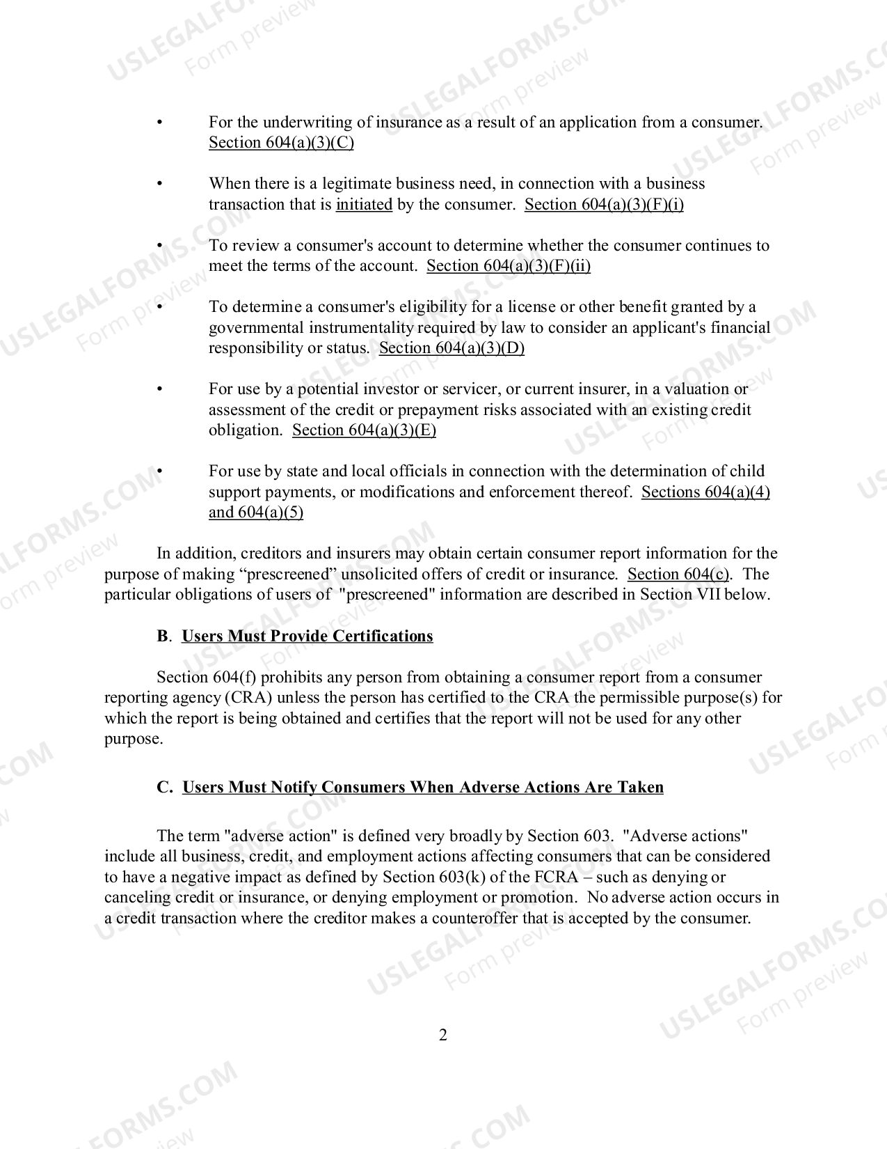 Notice To Users Of Consumer Reports - Does Employee Own Company Qualify ...