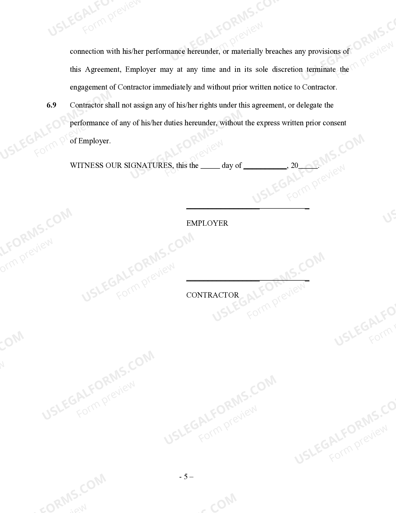 Generator Installation And Repair Services Contract - Self ...