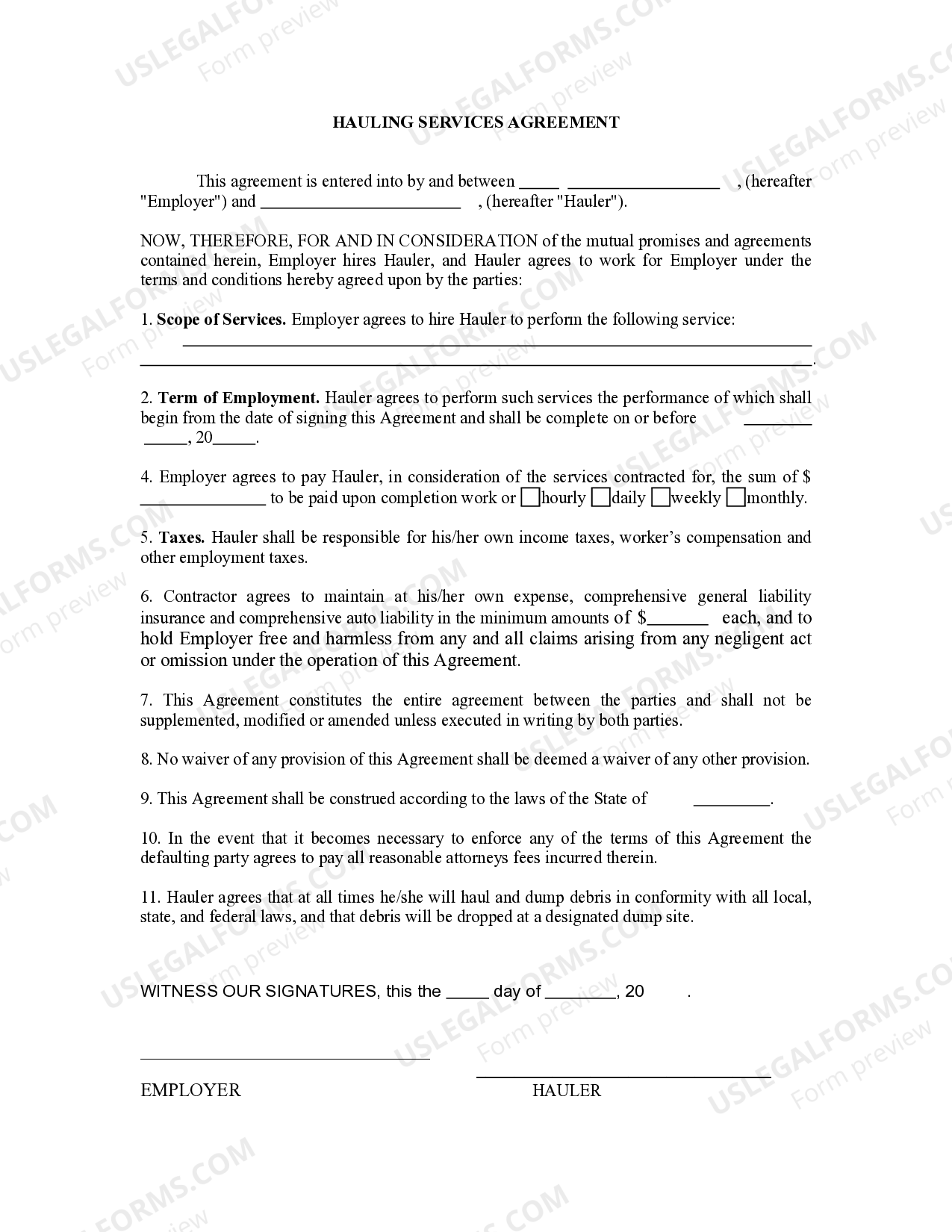 Virginia Hauling Services Contract - Self-Employed - Usps Contract Mail ...