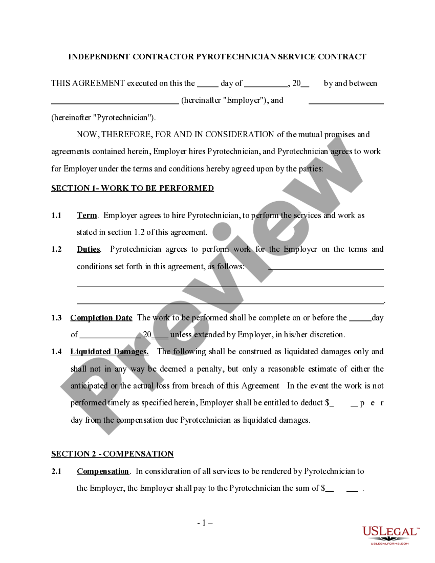 Independent Contractor Agreement For Massage Therapist US Legal Forms