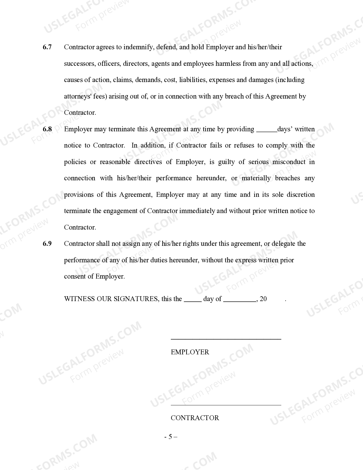 Self-Employed Precast Concrete Contract - Concrete Contract | US Legal ...