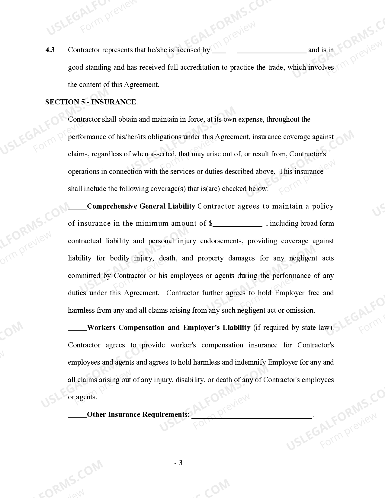 Oklahoma Self-Employed Utility Services Contract - Self Employed ...